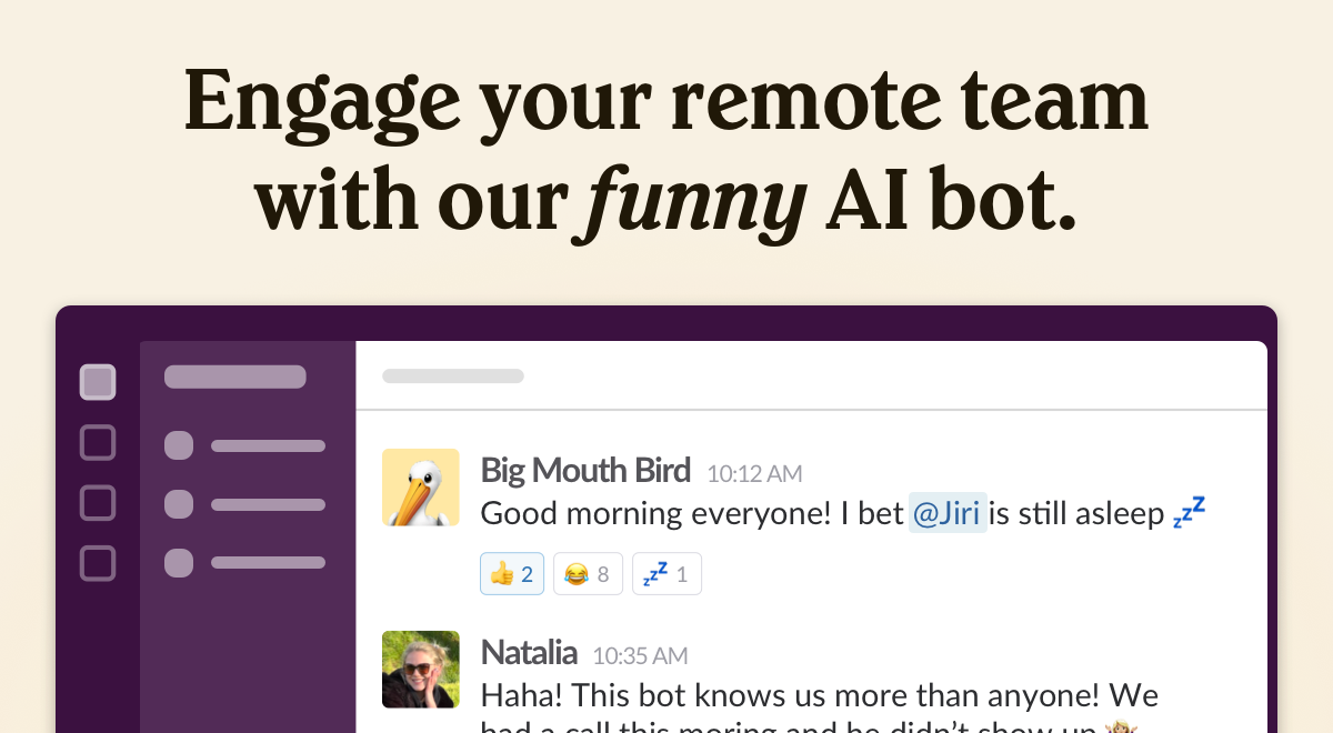 FunBus | Engage your remote team with our funny AI bot